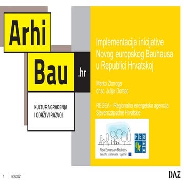 Implementacija inicijative Novog europskog Bauhausa u Republici Hrvatskoj | PDF