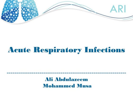 National Acute Respiratory Infection Programme | PPTX | Lung and ...