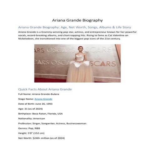 Ariana Grande Biography The Celeb Post.pdf