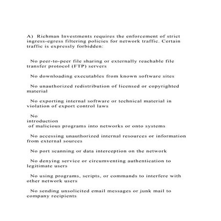 A) Richman Investments requires the enforcement of strict ingre.docx