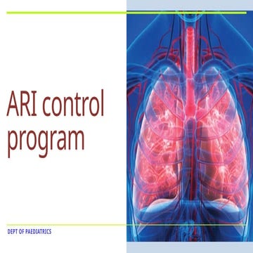 Acute respiratory infection in children control programme 2.pptx
