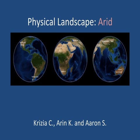 Arid Physical Landscape | PPT