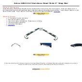 Aries 205010 2 stainless steel side 3 step bar