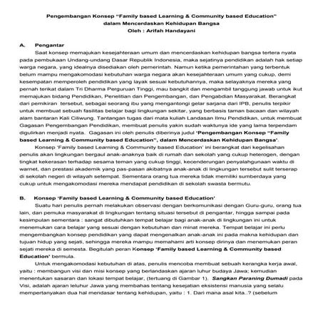 Family based Learning & Community based Education | PDF