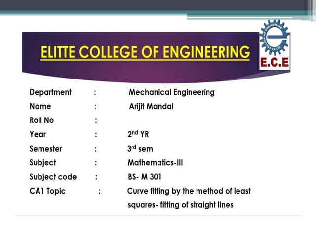 Least square method | PPT