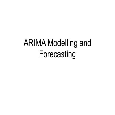 ARIMA Model.ppt