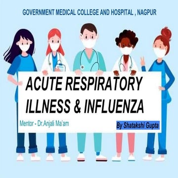 Acute respiratory illness and influenza. | PPT