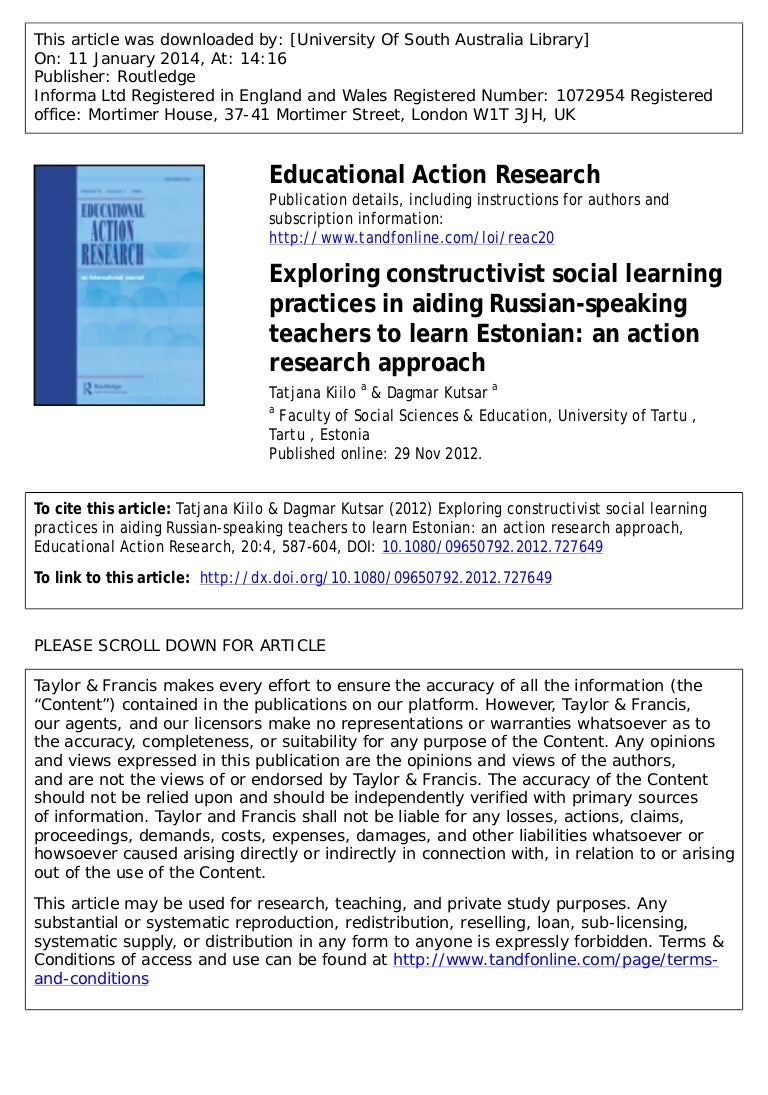 Action Research in language education