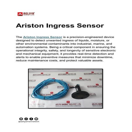 Ariston Ingress Sensor – Reliable Water and Moisture Detection for ...