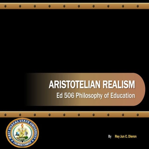 Philosophy Of Realism (Defination And Brief History) | PDF
