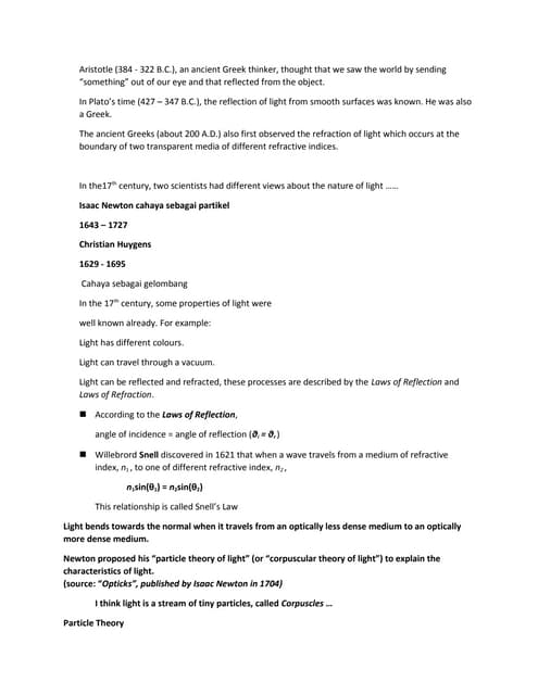 emergence of light- How light acts as a wave and a particle | PPTX ...