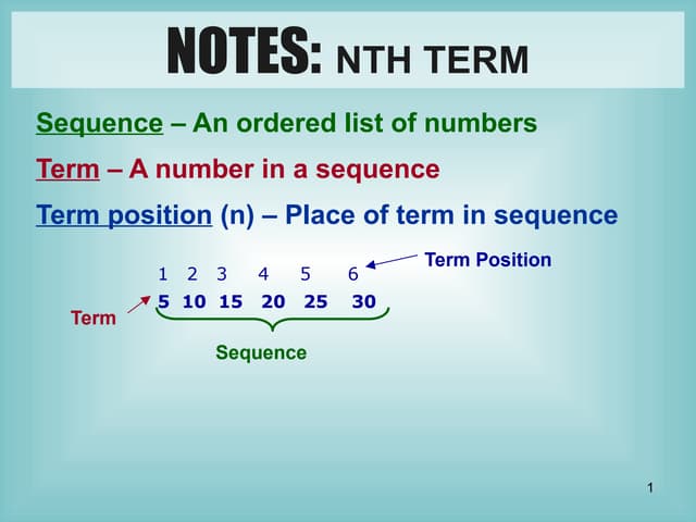 Arithmetic sequence | PPTX