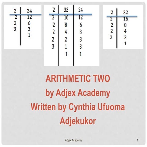 Arithmetic 2 | PPTX