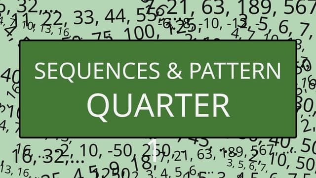 Sequence and series | PPTX