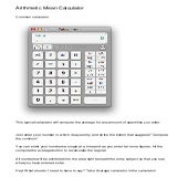 Arithmetic Mean Calculator