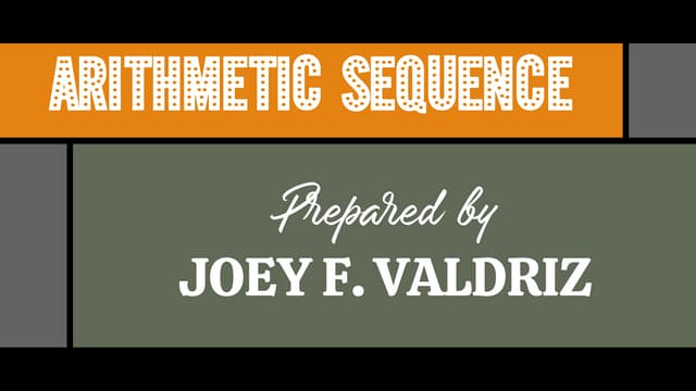 Sequence and series | PPTX