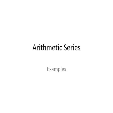 Arithmetic Sequences | PPTX
