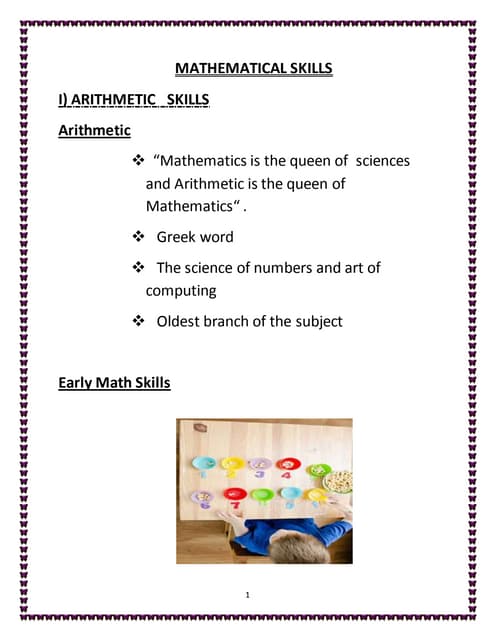 Mathematics in our World- Lesson 1 | PDF