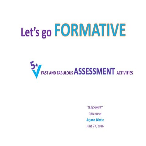 Let's go FORMATIVE | PPT
