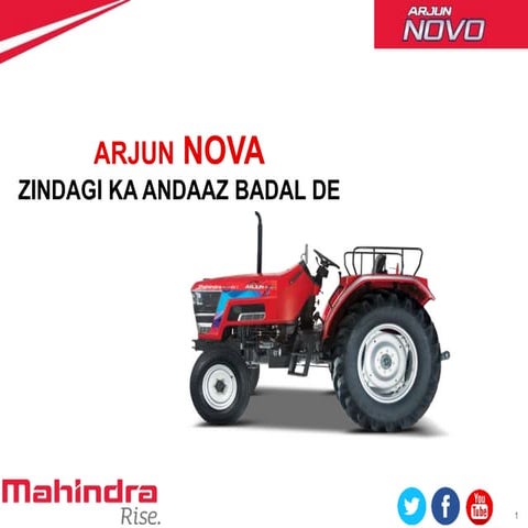 Arjun Novo 605 Di – I - 4wd - Mahindra Tractors | PPTX