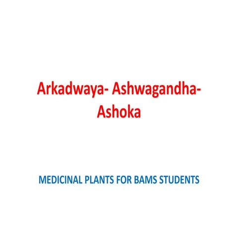 Dravyaguna vignyan ppt | PDF