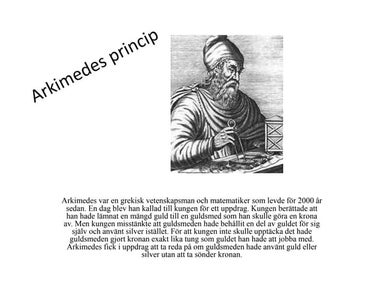 Arkimedes princip | PPT