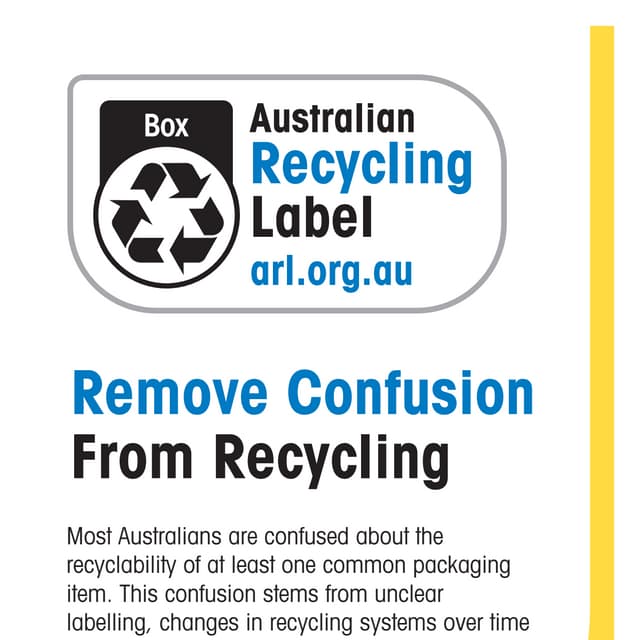 Australian Recycling Label Flyer - Right Label Right Bin | PDF
