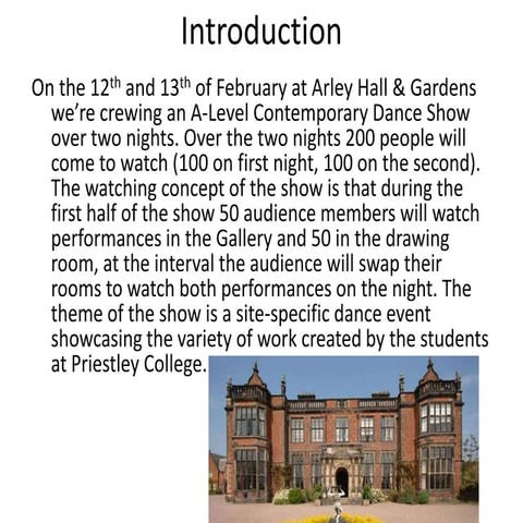 Arley hall | PPTX