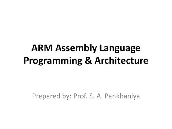 Arm programmer's model | PPT