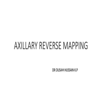 Axillary reverse mapping in lymphatic ARM.pptx