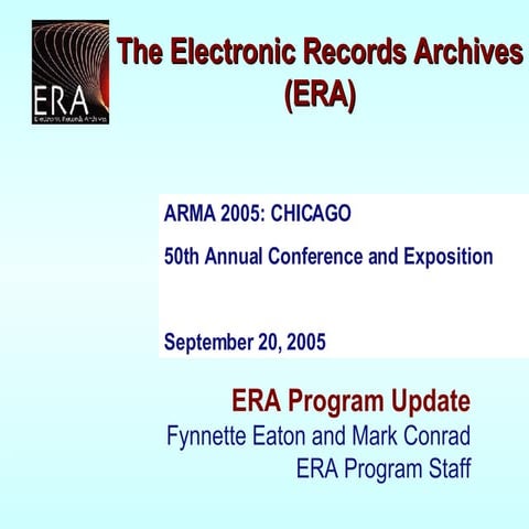 Electronic Records Management An Overview | PPT
