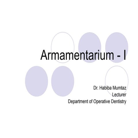 Armamentarium 1 | PPT