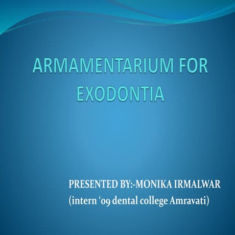 Instrument used in exodontia (updated) | PPT