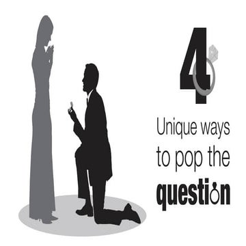 4 Unique Ways to pop the question | PPT