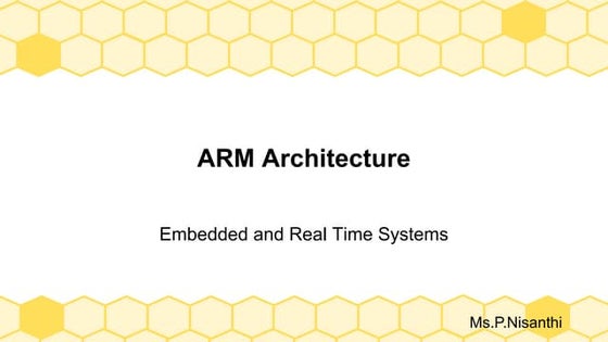 ARM architecture in advanced microprocessor technology.pptx