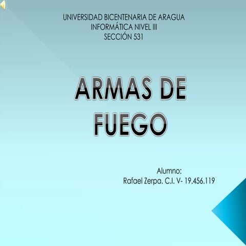 Armas de Fuego | PPT
