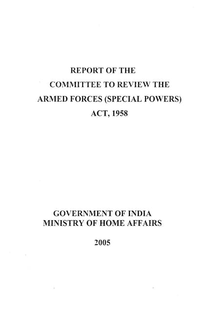Armed forces special powers act | DOCX