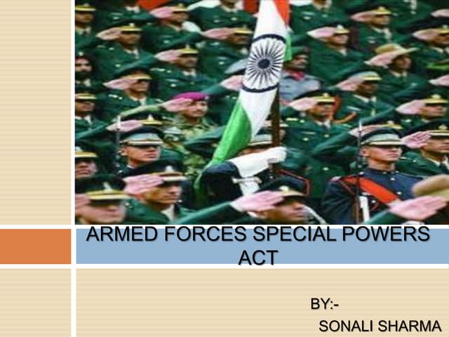 ARMED FORCES SPECIAL PROTECTION ACT | PPTX