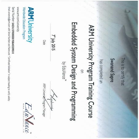 ARM University Program Embedded System Design | PDF
