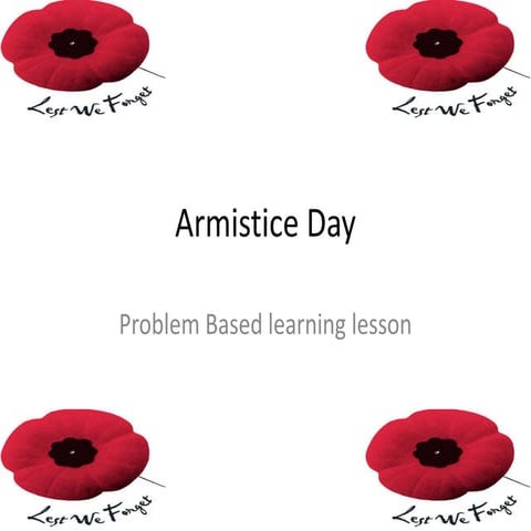 Armistice day lesson ideas | PPTX