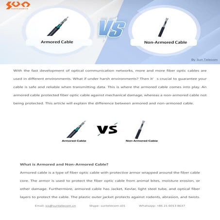 Armored Cable VS. Non-Armored Cable, What Are The Differences | PDF