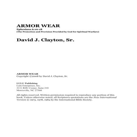 Armor wear | PDF