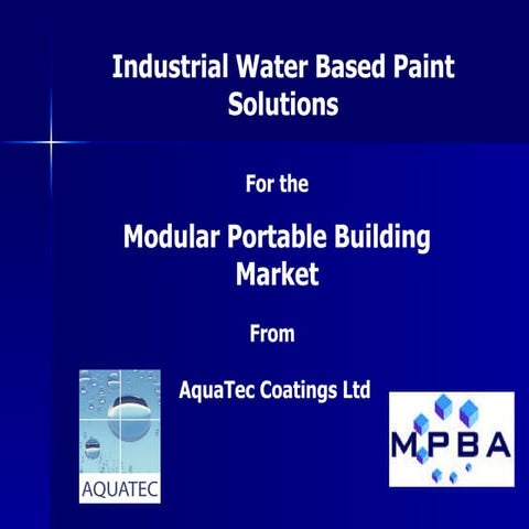 Armour Tec AC-910 Presentation Portable Building Market | PPT