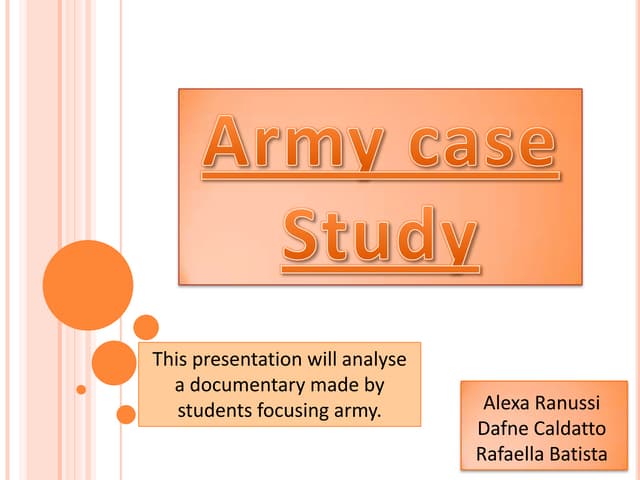 The Army Crew casestudy | PPT