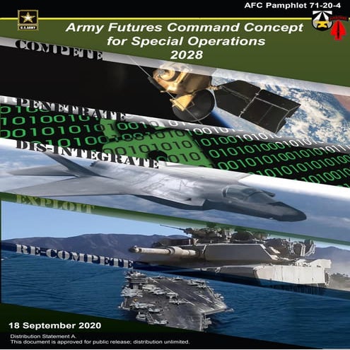 Army Futures Command Concept for Special Operations 2028 | PDF