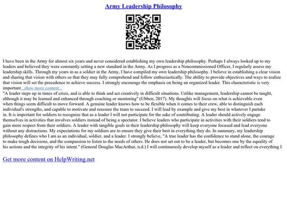 Basic army leadership | PDF
