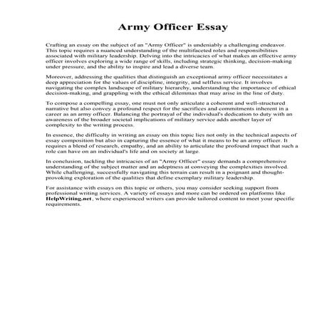 Army Officer Essay.pdf
