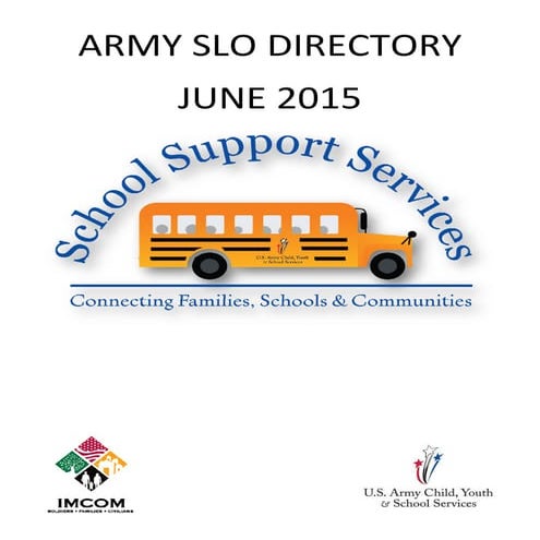 Army School Support Services Directory | PDF
