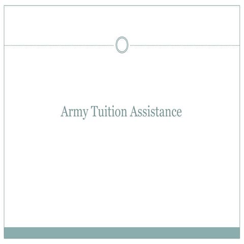 Army tuition assistance help | PPTX