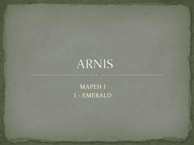 ARNIS STRIKING AND TECHNIQUE DRILLS.pptx
